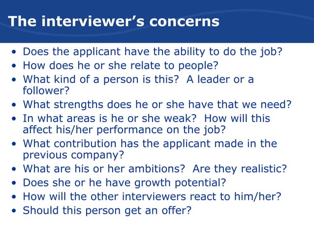 Facing an interview | PPT