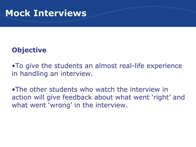 Facing an interview | PPT