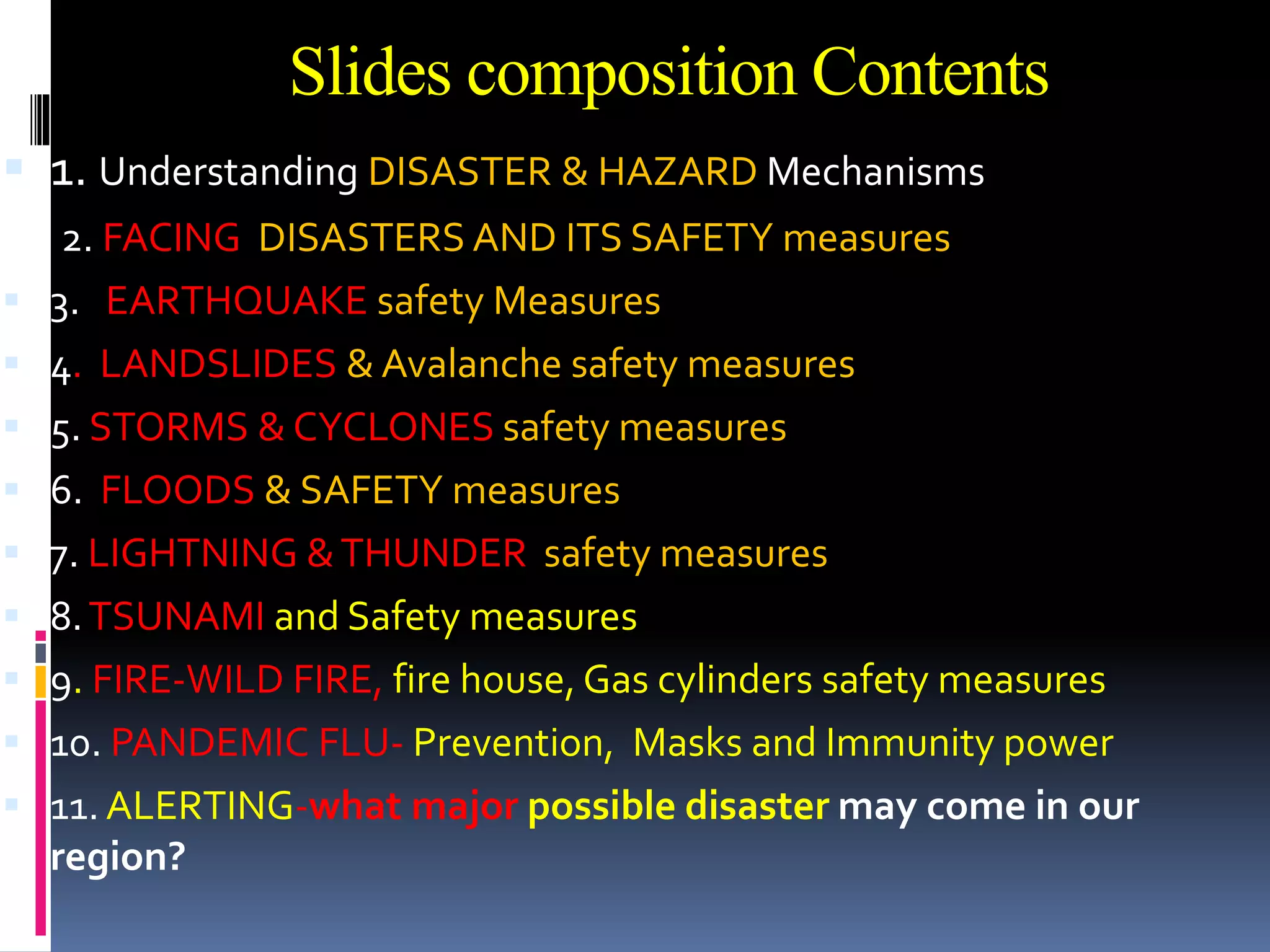 Facing Disasters & Safety Measures Tips | PPTX