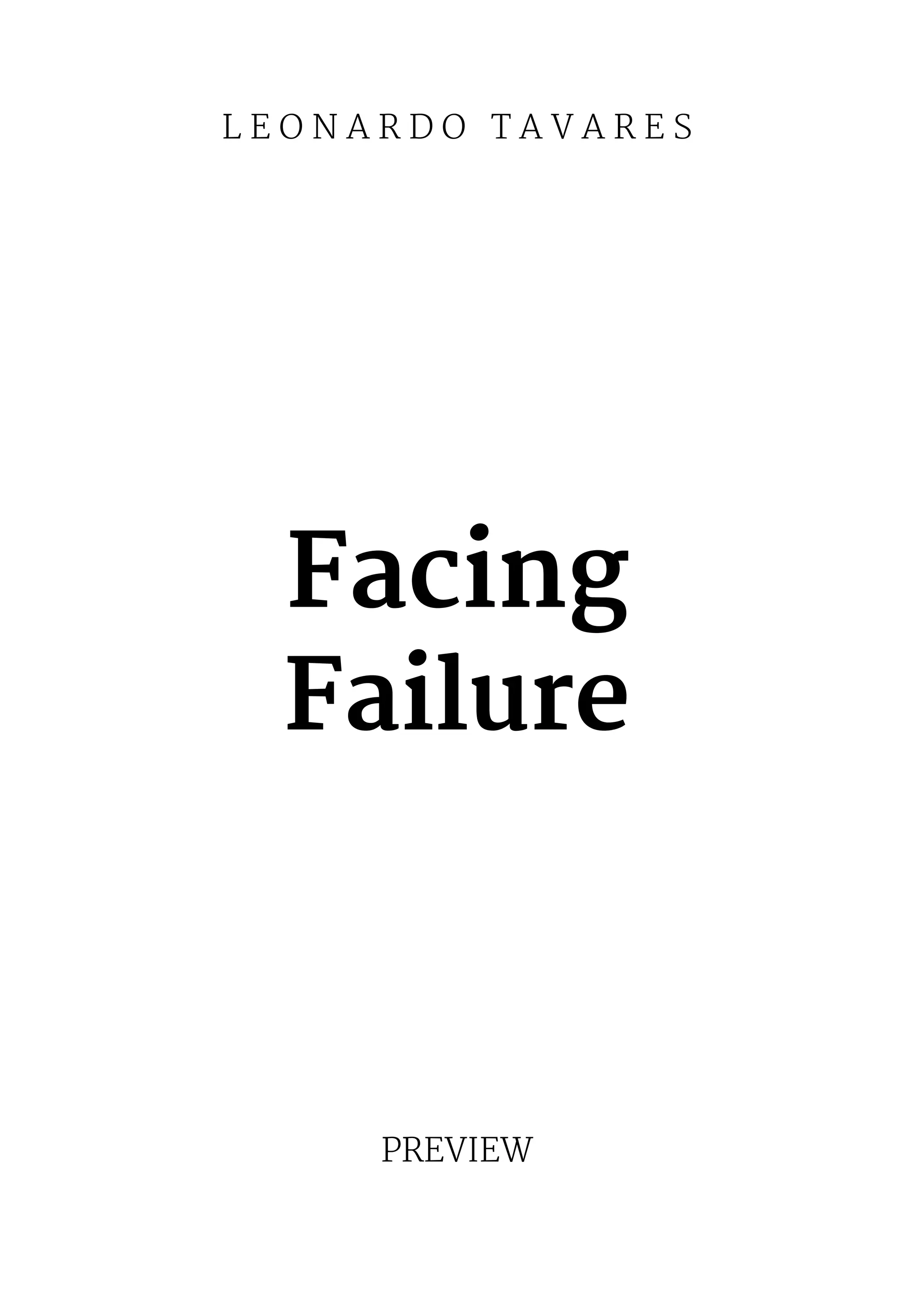 Facing Failure - Leonardo Tavares - Preview | PDF