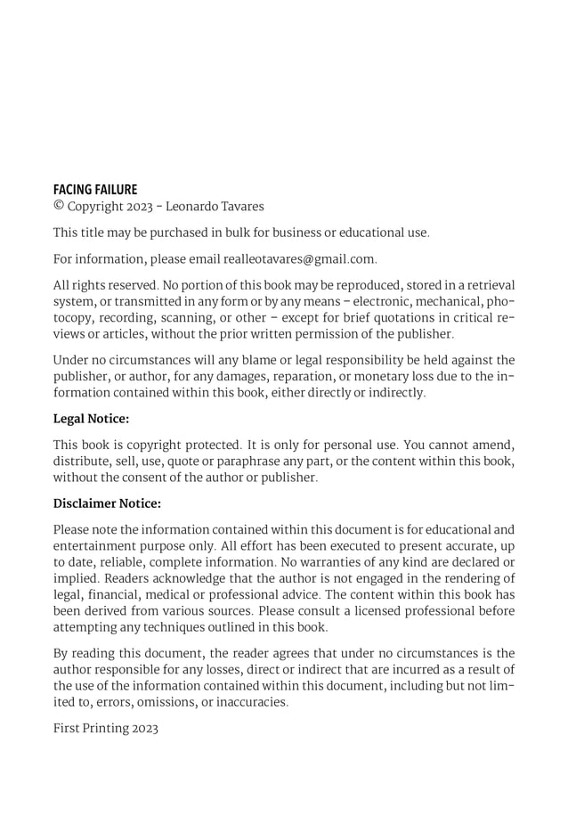 Facing Failure - Leonardo Tavares - Preview | PDF