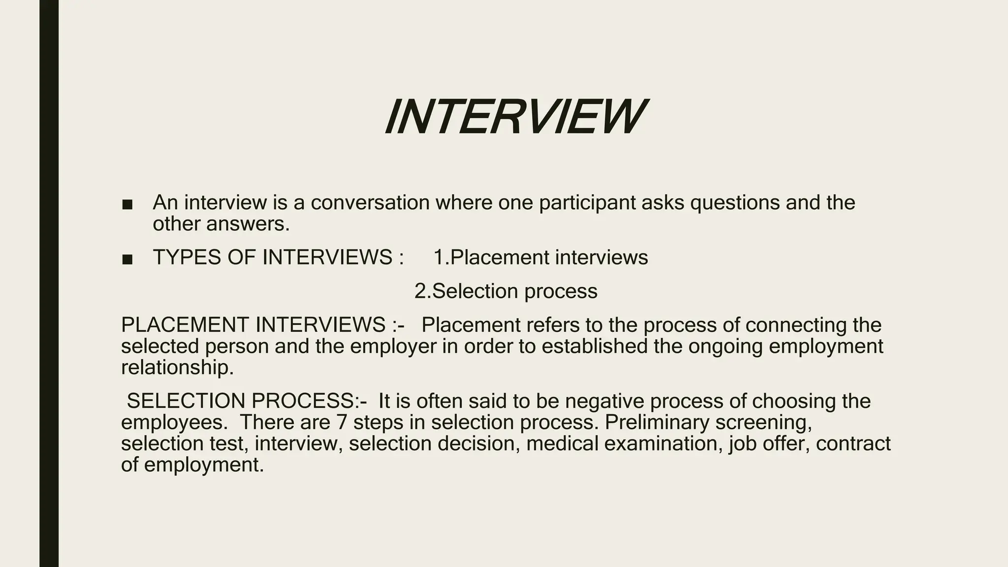 facing interviews. M. sharanya.pptx ppt. | PPT