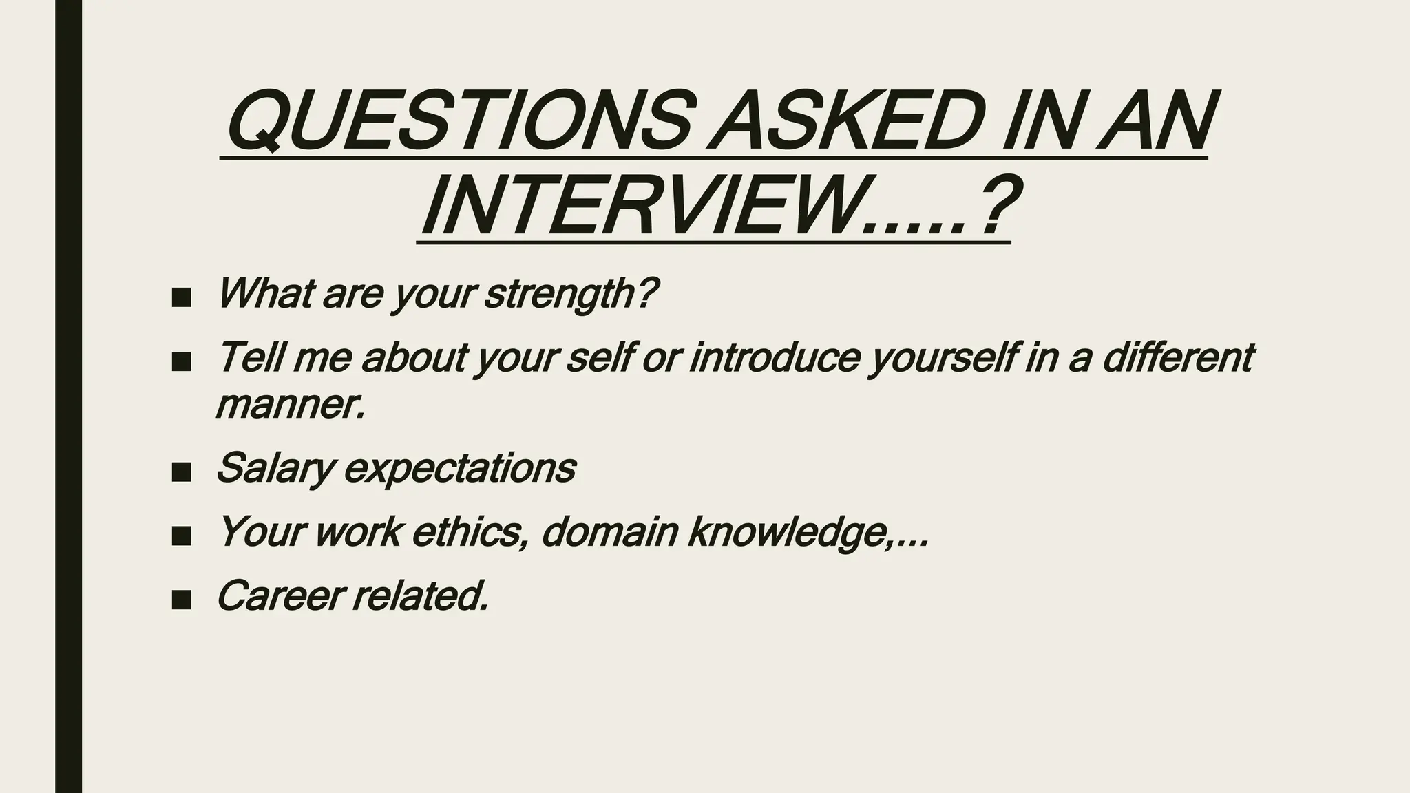 facing interviews. M. sharanya.pptx ppt. | PPT