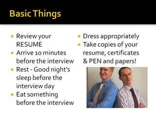 Facing Interviews | PPT