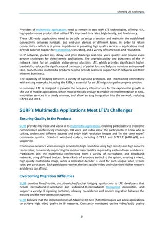Facing multimedia application challenges in lte | PDF