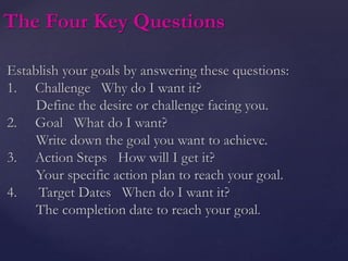 Facing results & goal setting | PPT