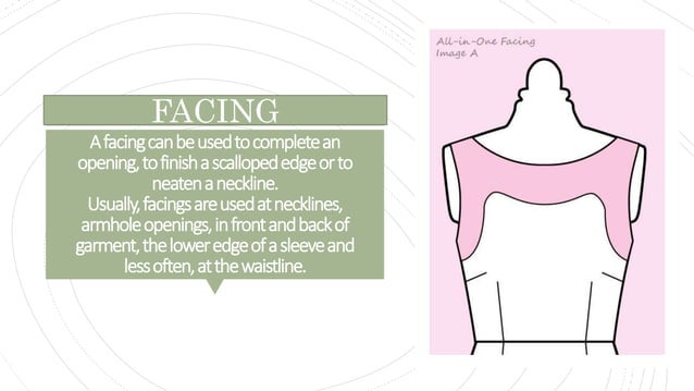 Types of Facings in sewing | PPTX | Needlework | Arts and Crafts