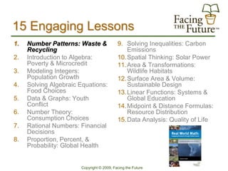 Real World Math: Engaging Students through Global Issues | PDF