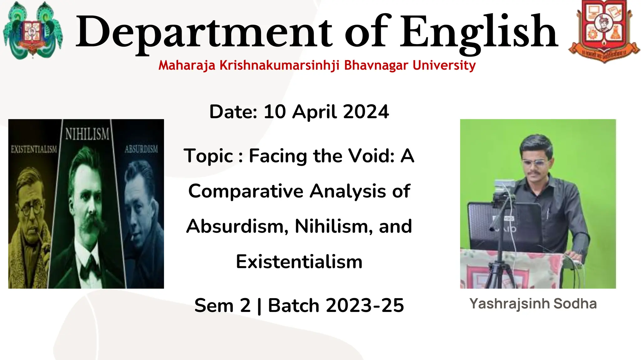 Facing the Void_ A Comparative Analysis of Absurdism, Nihilism, and Existentialism.pptx