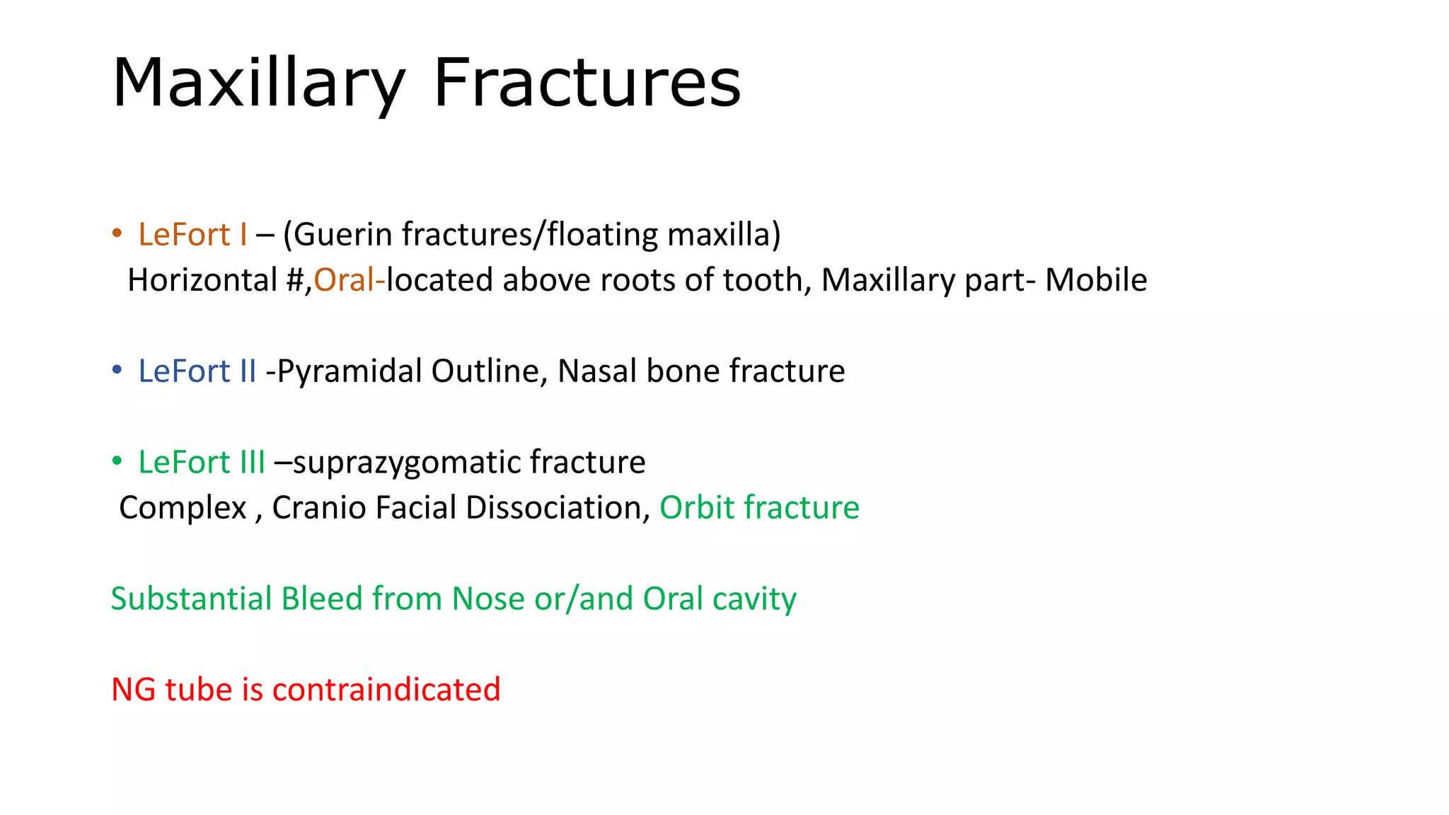 Facio maxillary injuries | PPTX
