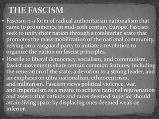 Facism and nazism | PPTX