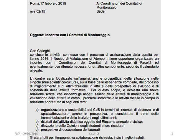 Facolta’ di ingegneria civile e industriale PRESENTAZIONE AL NUCLEO DI VALUTAZIONE DI ATENEO ...