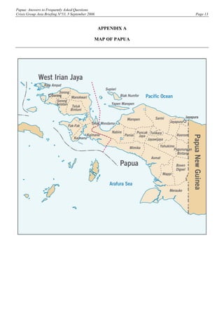 Papua: Answers to Frequently Asked Questions | PDF