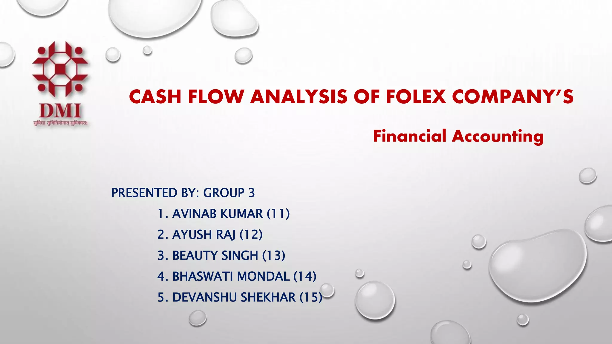 Cash Flow presentation | PPT