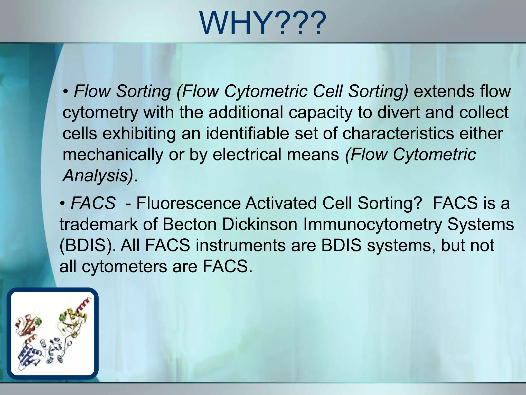 Fluorescence- Activated Cell Sorter (FACS) | PPTX