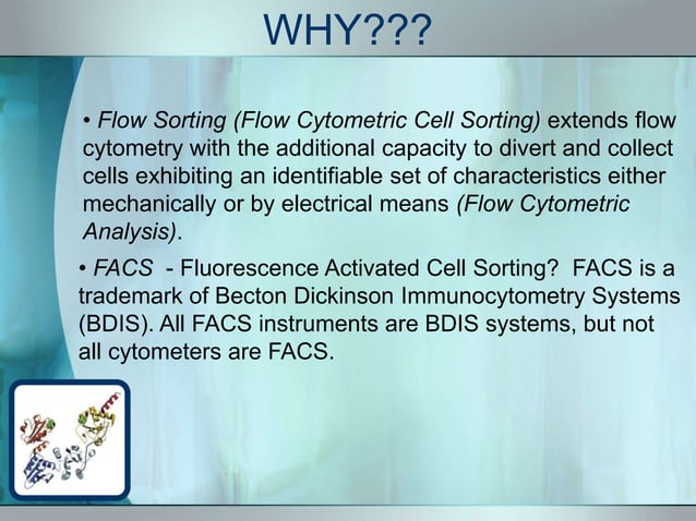 Fluorescence- Activated Cell Sorter (FACS) | PPTX