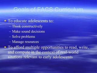 Facs Curric Overview 2008v2 | PPT