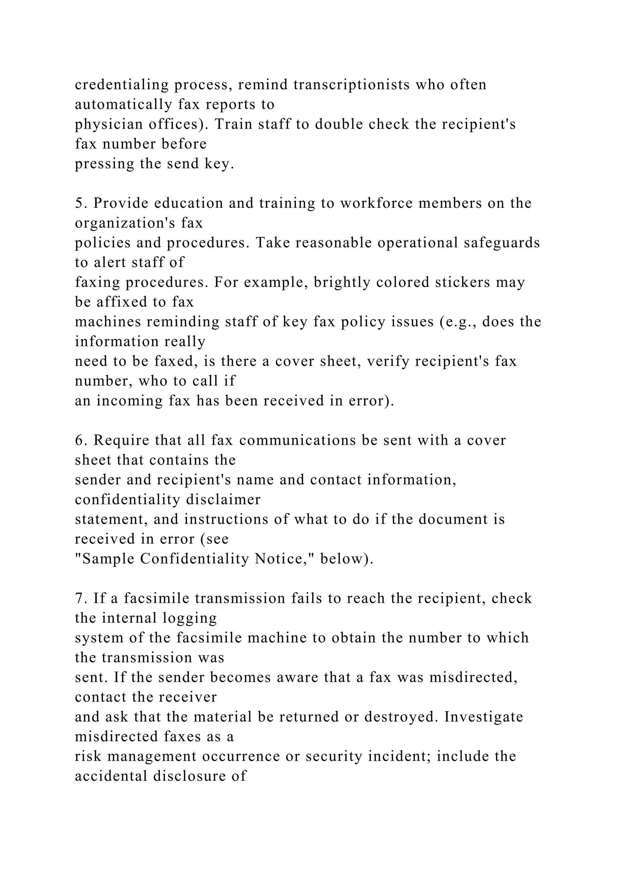 Facsimile Transmission of Health Information (Updated) .docx