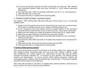 FACS Sample Preparation & Protocol | PDF