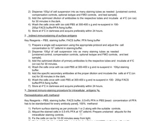 FACS Sample Preparation & Protocol | PDF