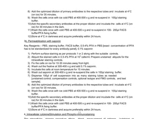 FACS Sample Preparation & Protocol | PDF