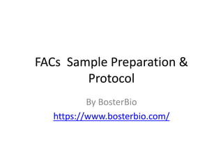 Fa cs sample preparation & protocol | PPTX