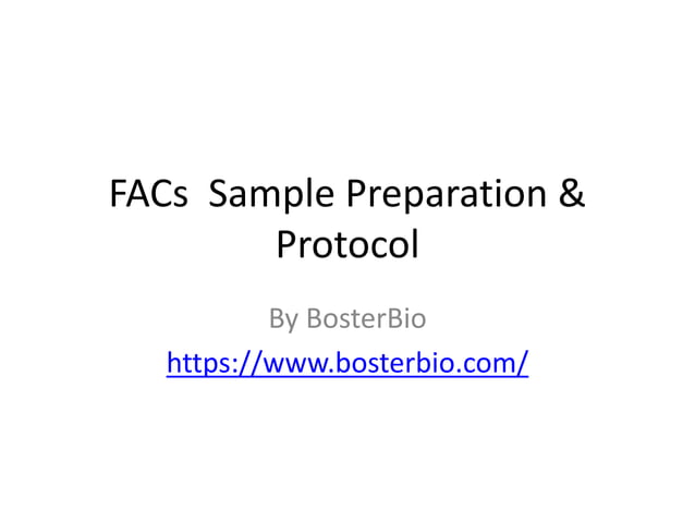 Fa cs sample preparation & protocol | PPT