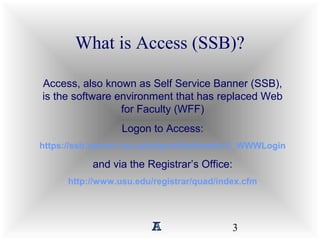 Access (SSB) Navigation Tutorial | PPS | Operating Systems | Computer ...