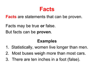 Fact and-opinion | PPT