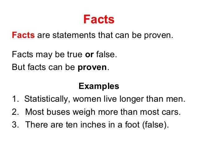 Fact And opinion fact-and-opinion