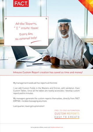 FACT ERP.NG - The Next generation ERP Software | PDF