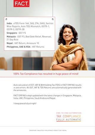 FACT ERP.NG - The Next generation ERP Software | PDF