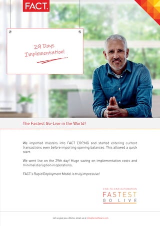 FACT ERP.NG - The Next generation ERP Software | PDF