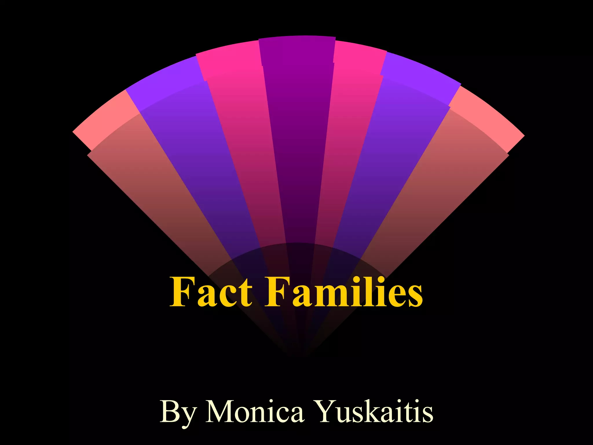 Fact Families | PPT