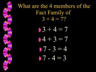 Fact Families | PPT