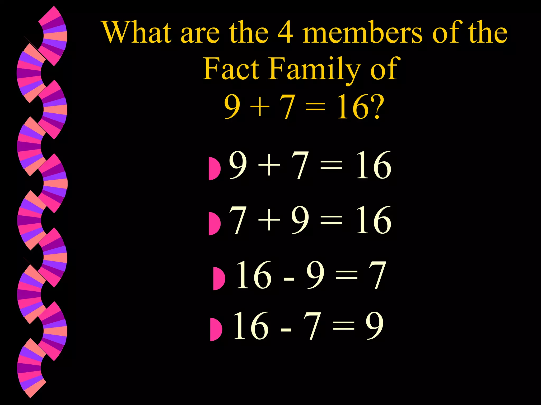 Fact Families | PPT