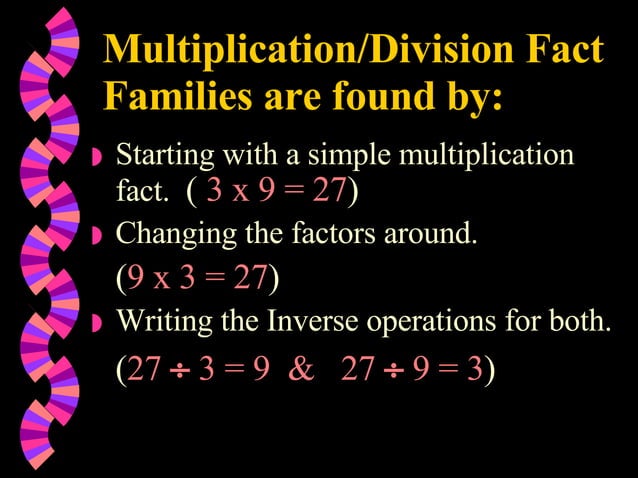 Fact Families | PPT