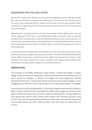 Fact finding report adhaura-kaimur corrected final (1) | PDF