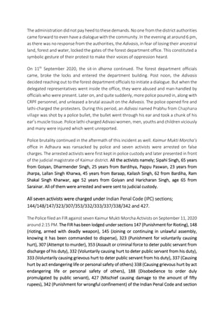 Fact finding report adhaura-kaimur corrected final (1) | PDF