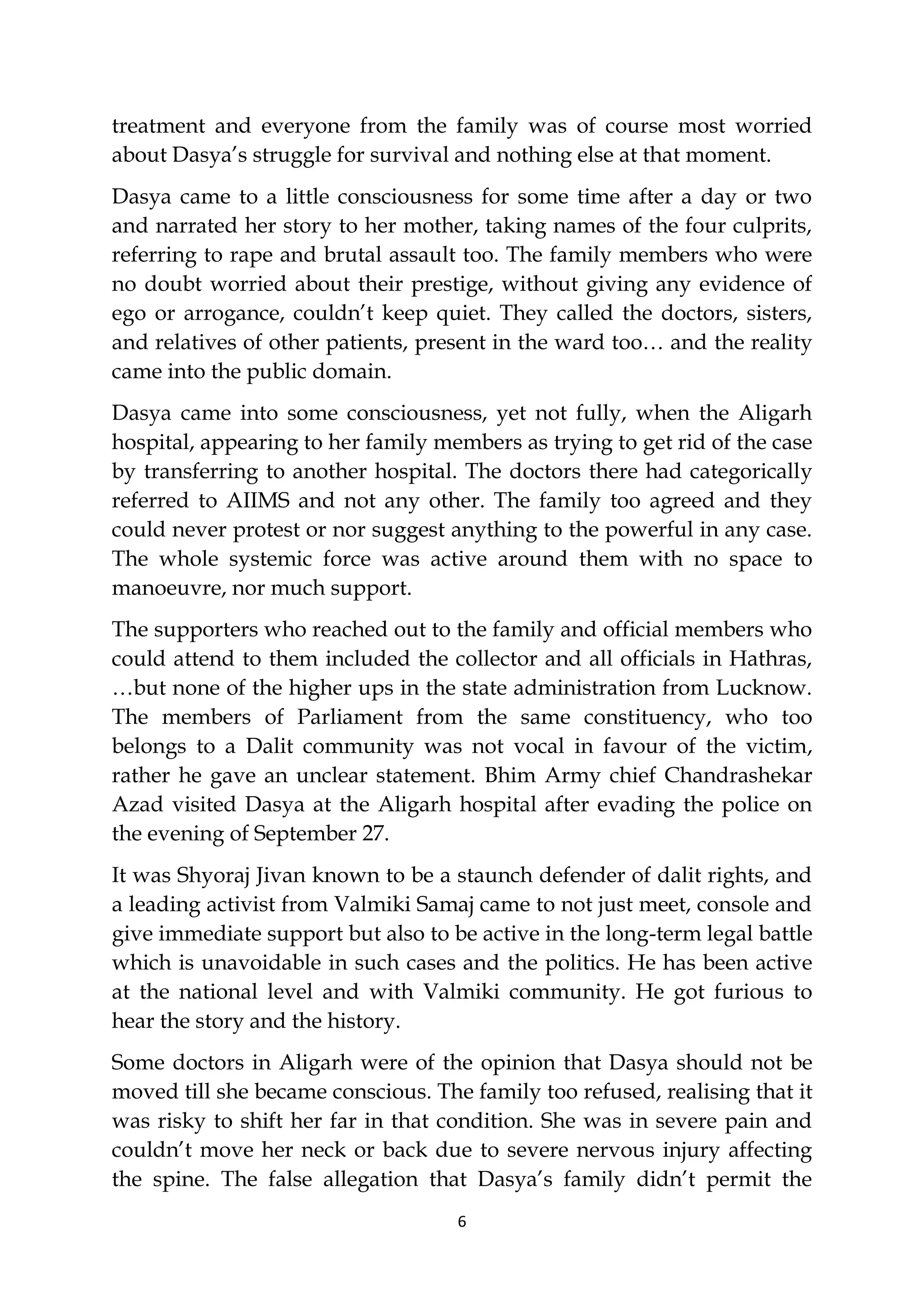 Fact finding report hathras-napm | PDF