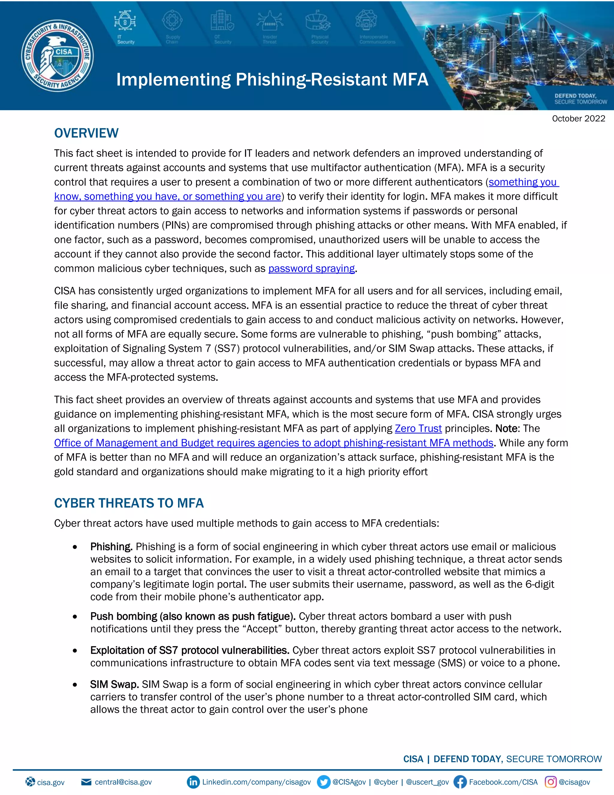 Implementing Phishing Resistant Solution | PDF