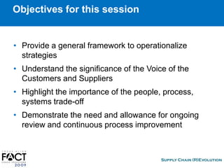 Fact2009 How To Operationalize Your Strategies | PPT