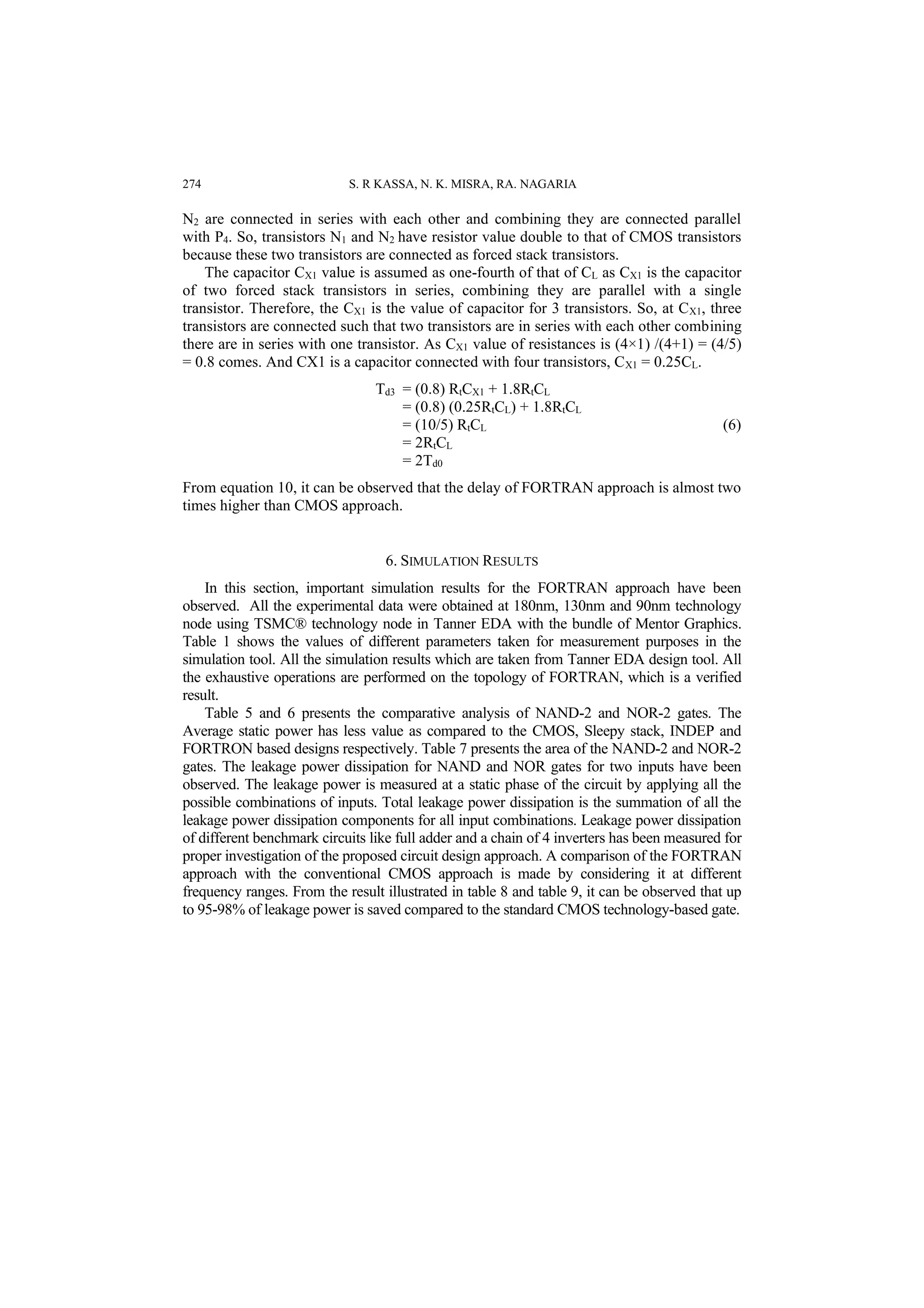 Forced Stack Sleep Transistor Fortran A New Leakage Current Reduction Approach In Cmos Based