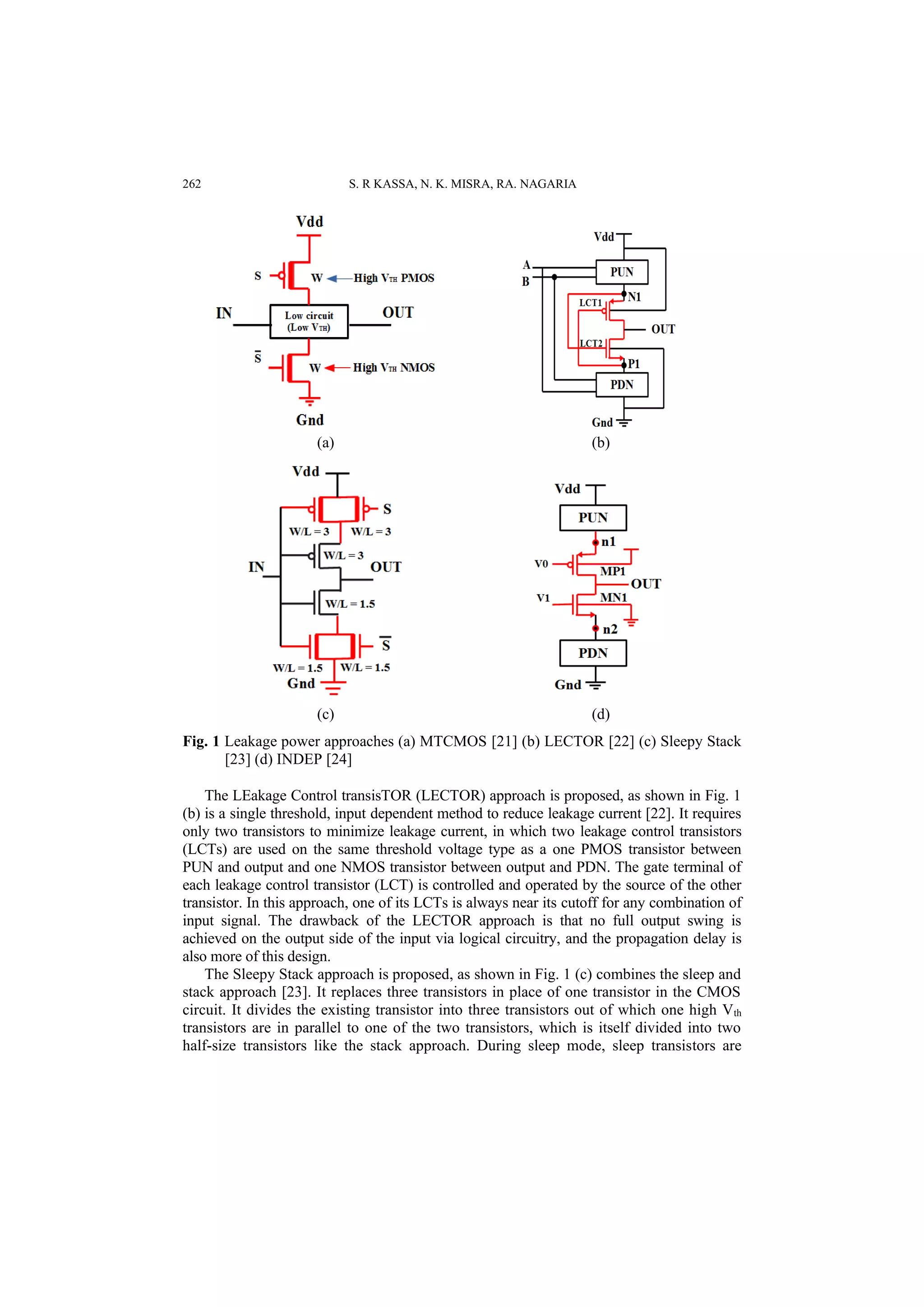 Forced Stack Sleep Transistor Fortran A New Leakage Current Reduction Approach In Cmos Based