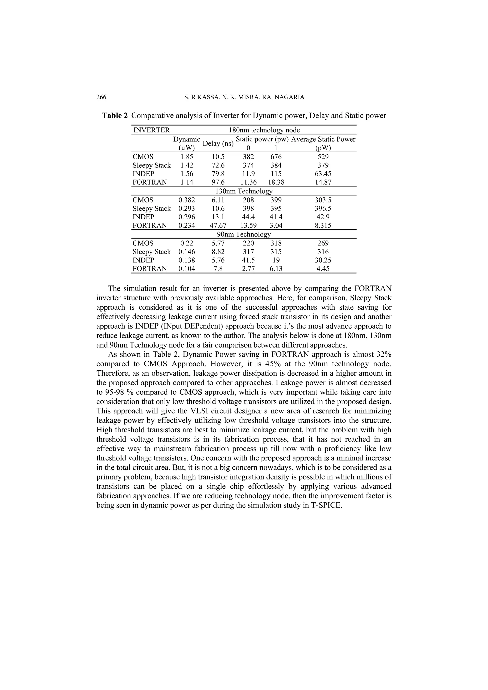 Forced Stack Sleep Transistor Fortran A New Leakage Current Reduction Approach In Cmos Based