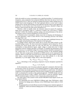 FORCED STACK SLEEP TRANSISTOR (FORTRAN): A NEW LEAKAGE CURRENT ...