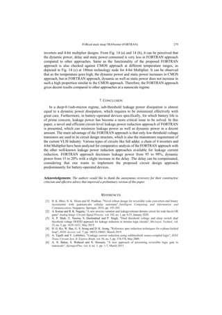 FORCED STACK SLEEP TRANSISTOR (FORTRAN): A NEW LEAKAGE CURRENT ...