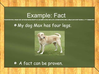 Fact and Opinion | PPTX