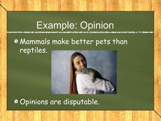 Fact and Opinion | PPTX