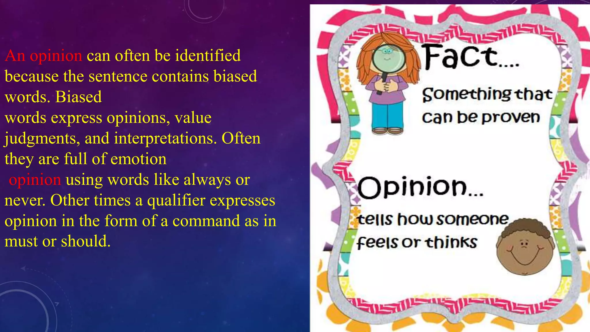Fact and opinion | PPTX